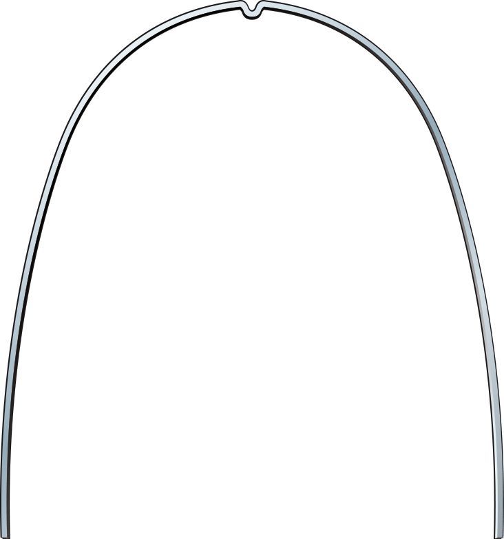 rematitan® LITE ideal arch with dimple, mandible, rectangular 0.46 mm x ...